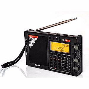 Tecsun PL990 Digital Worldband AM/FM Shortwave Longwave Radio with Single Side Band Reception & MP3 Player, Matte Black