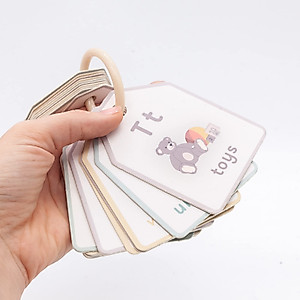 Good Ground Bible ABC Flash Cards Preschool Sunday School Toys Christian Homeschool Alphabet Ring Cards Toddler ABC Phonic Letters & Words