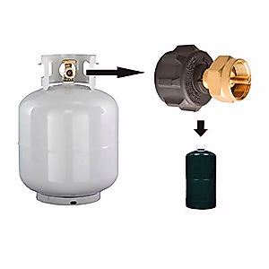 HYDRO MASTER Regulator Valve Gas Tank Propane Refill Adapter Fits All 1 LB Throwaway Disposable Cylinder