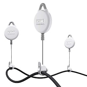 [Pro Version] KIWI design VR Cable Management, 6 Packs VR Pulley System Compatible with Quest 3/2/1/Rift S/Valve Index/HTC Vive/Vive Pro/HP Reverb G2/PSVR/PS VR2 Link Cable
