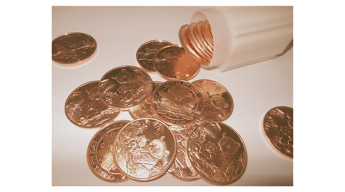 Buy Pure Copper Bullion Rounds - 1 Ounce Roll of 20