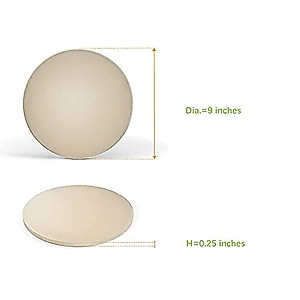 Round 9" Pizza Stone, White