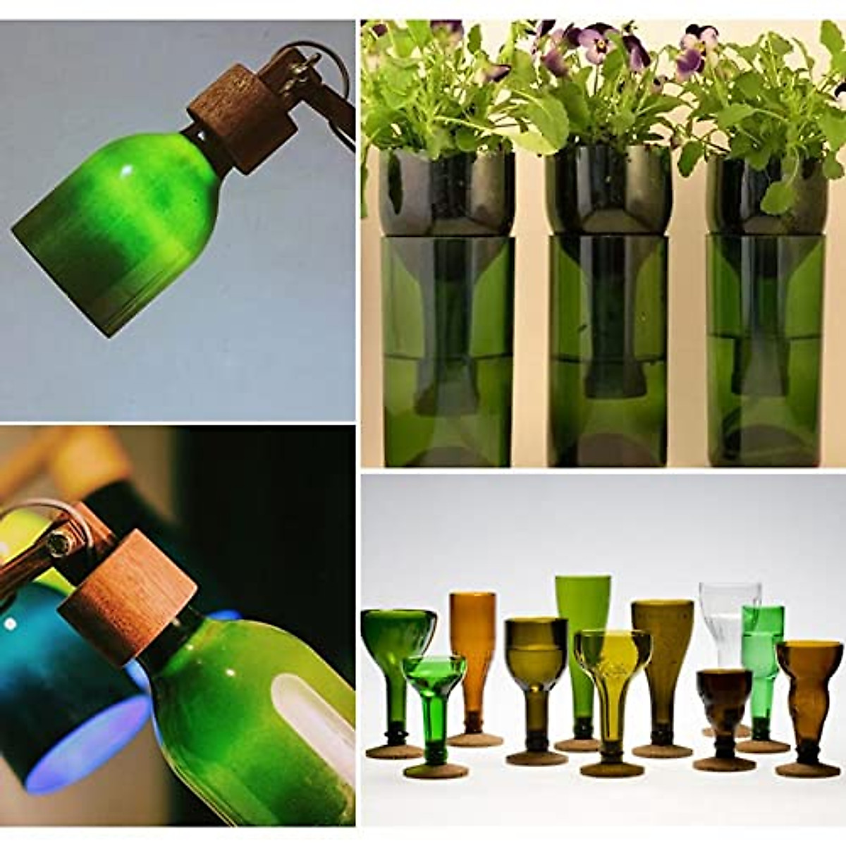 Glass Bottle Cutter, Mini Portable Glass Bottle DIY Craft Tool, Bottle Cutter & Glass Cutter Kit for Cutting Wine, Beer, Whiskey, etc