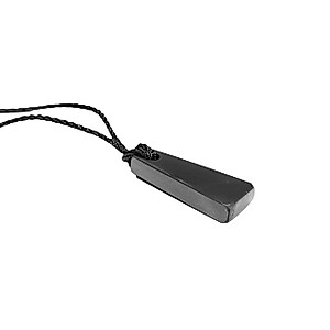 QUANTHOR Shungite Stones Protection Bracelet Necklace | Authentic from Karelia Shungite Crystal with Carbon Fullerenes | Cleans Bad Energy Protection Shungite Trapezium