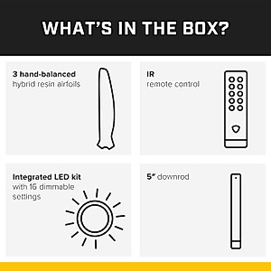 Big Ass Fans Haiku L Smart Ceiling Fan, 52", Black