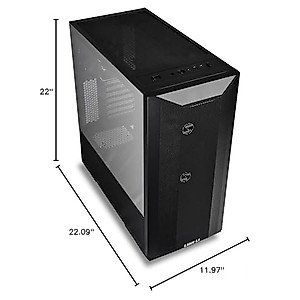 Lian Li LANCOOL II MESH C Performance-X USB Type-C Included Mid-Tower Black - LAN2MPX.50