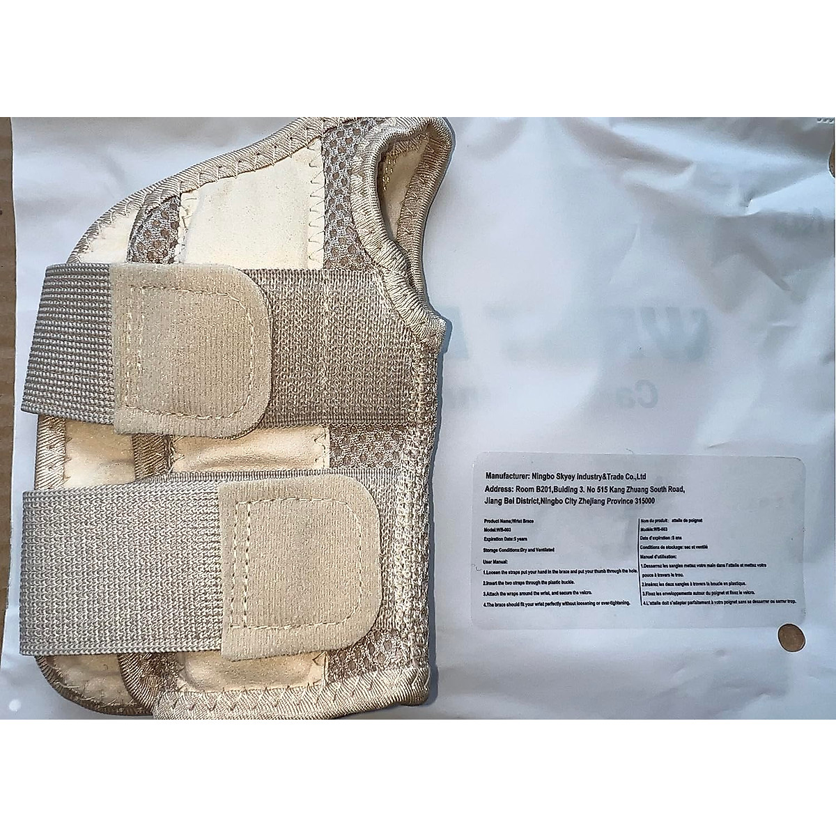 NuCamper Wrist Brace Carpal Tunnel Right Left Hand for Men Women, Night Wrist Sleep Supports Splints Arm Stabilizer with Compression Sleeve Adjustable Straps,for Tendonitis Arthritis Pain Relief