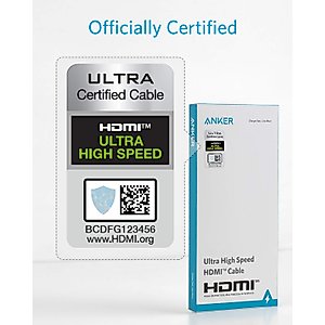 Anker USB C Hub for iPad, 541 USB-C Hub (6-in-1) with 4K HDMI Port, Multi-Function USB-C Port, USB-A Data Port (Gray) 8K@60Hz HDMI Cable