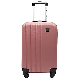 Travelers Club Cosmo Hardside Spinner Luggage, Rose Gold, Carry-On 20-Inch