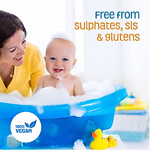 Nature's Baby Conditioner & Detangler - Formulated for Problem and Sensitive Skin,Leave In or Rinse Out, No Sulfate or Artificial Fragrances - pH Neutral & Tear Free - Vanilla Tangerine,16 oz