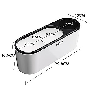 DAOYA Hair Dryer Holder - White Hair Tool Organizer Blow Dryer Holder Cabinet Door, Bathroom Curling Iron Holder for Curling Iron Hair Straightener Hair Styling Tools Storage