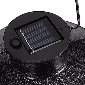 Iron Art Hollow Solar Hanging Light, Durable Outdoor Hanging Lamp, Solar Powered Weatherproof Waterproof for Home Decoration Gardens, Courtyards, Porches