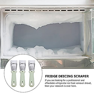 YARNOW 12 pcs Refrigerator Frost Removal Shovel Squeegee for car Automotive Tools Refrigerator for car Stainless Steel defrost Shovel Scraper for Cleaning ice Breaker Shovel Ice Scraper