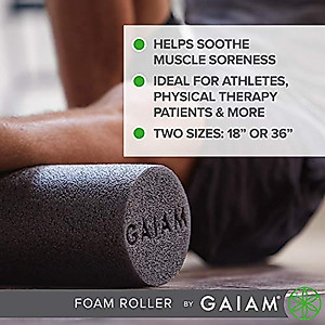 Gaiam 36-Inch Foam Roller