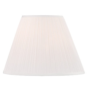 Aspen Creative 33138, Mushroom Shaped Pleated Traditional Spider Construction Lamp Shade, White, 7" Top x 17" Bottom x 13" Slant Height