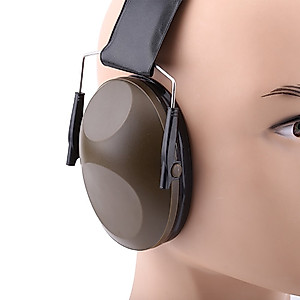 Noise Reduction Acoustic Earmuffs Hearing Ear Defenders for Shooting Shooters,Work,Gun Range Or Race Track Hearing (Green)