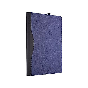 Case Cover for 14" HP EliteBook 840 G7/840G 8/845 G7/845 G8 &for Dell Inspiron 14 7430/7425 2-in-1 PU Leather Laptop Sleeve (Blue)