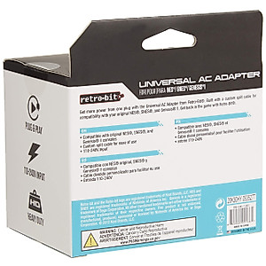 Retro Bit 3 in 1 AC Adapter NES/SNES/GENESIS