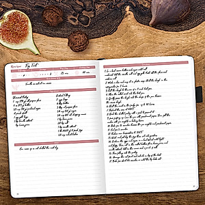 GoGirl Recipe Book – Blank Cookbook to Write In Your Own Recipes – Empty Cooking Journal for Family Recipes – Personalized Recipe Notebook – Hardcover, A5, 58 Recipes In Total - Black