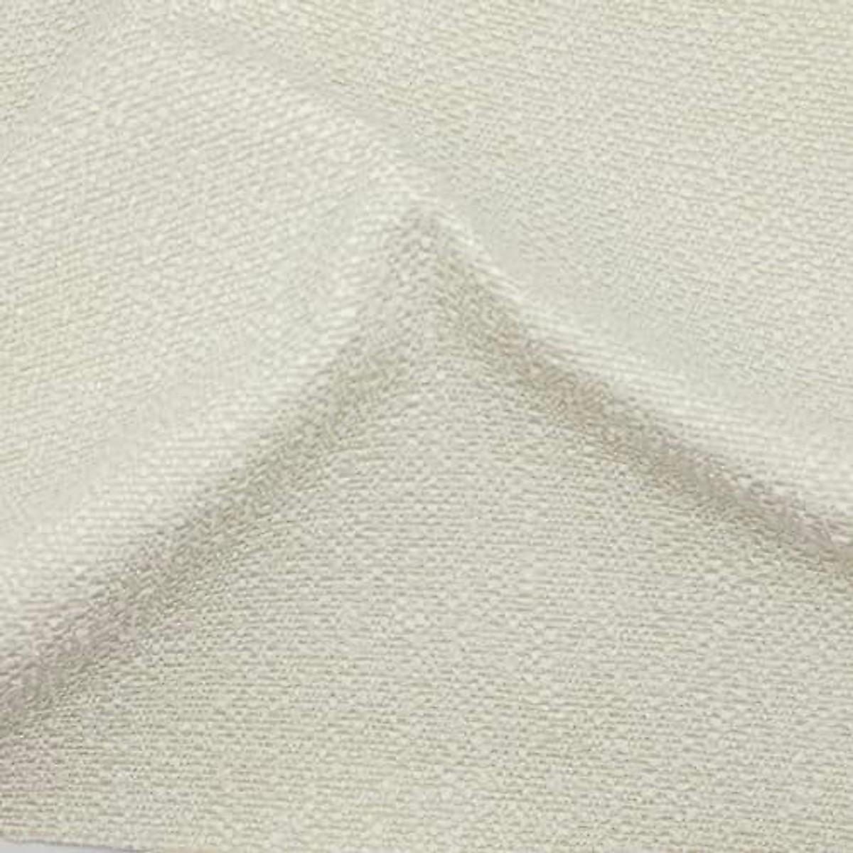 Lifestyle Solutions 19” Wentworth Ottoman Round Elegant Boucle Fabric, Stationary Ottomans, Backless Chair, Footrest for Living Room, Footstool Office, Bedroom, Padded Seat, Snow White Ivory