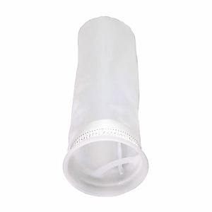 Reefsys 4 Inch Ring Cylindrical Nylon Filter Socks 200 Micron 4-Pack