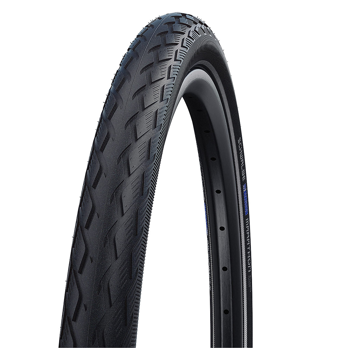 Schwalbe - Marathon Ebike and Touring Wire Clincher Bike Tire | 700 x 28 | Performance Line | Black/Reflective