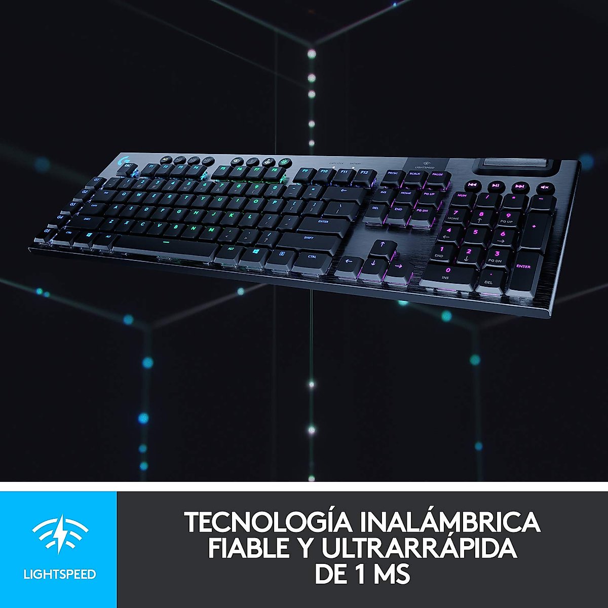 Logitech G915 Lightspeed RGB Mechanical Gaming Keyboard and Logitech G903 Lightspeed Wireless Gaming Mouse Bundle