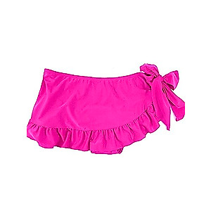 Smart & Sexy womens Side-tie Skirt fashion swimsuit bottoms separates, Fuchia Sizzle, Small US