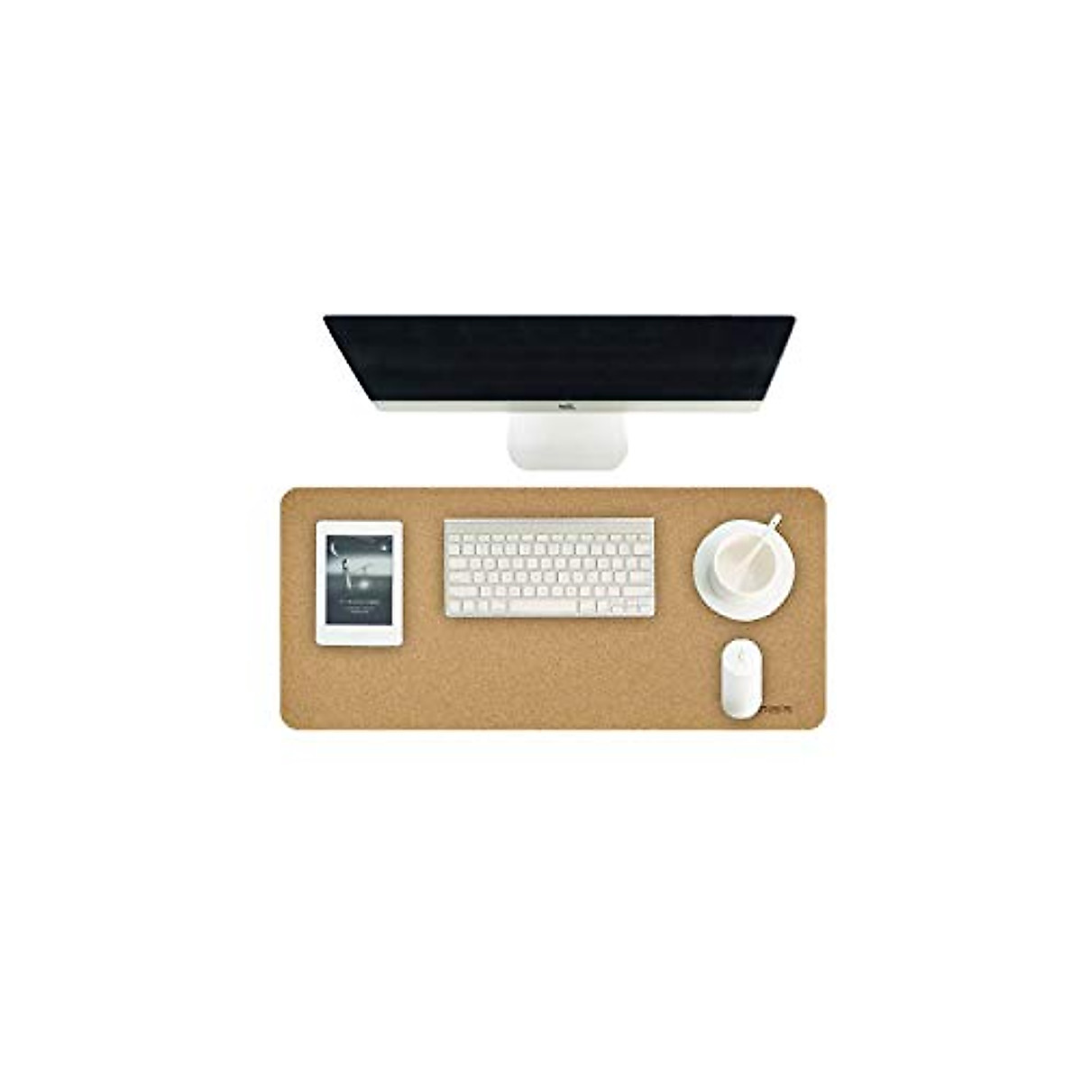 Hagibis Desk Pad, Natural Cork Large Desk Blotter Protector, Superfine Surface Material Dual Sided Desk Writing Mat for Office, Home, Gaming (Cork, 24.4" x 11.8")