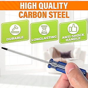 Torx T8 Screwdriver Head Magnet Ring - T8 Proof Screw Driver Set HDD PS3 Torx Security Screwdriver Set for Xbox 360 Wireless Controller and Wired Ps3 Controller Micro Torx Screwdriver Set