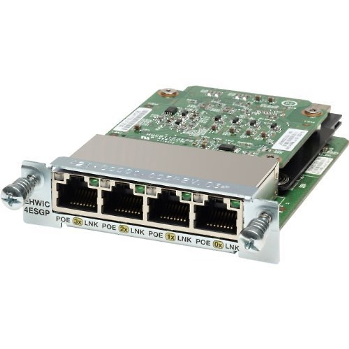 Cisco Gigabit EtherSwitch EHWIC - Switch - managed - 4 x 10/100/1000 (PoE) - plug-in module - PoE (Renewed)