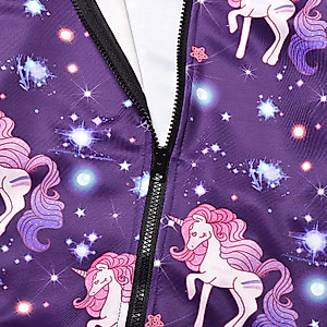Star Unicorn Jackets for Girls 7-16 Zipper Hoodie Sweatshirt Christmas Clothes