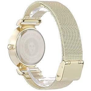 Anne Klein Women's Glitter Accented Mesh Bracelet Watch