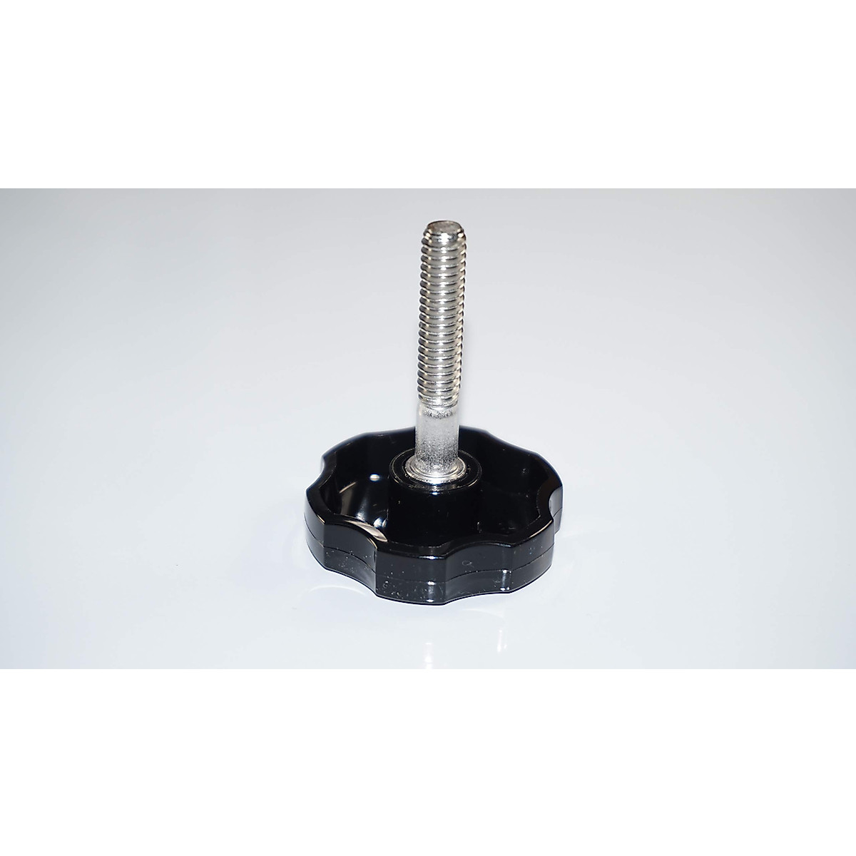 LocEzy 1/4"-20 x 1-1/2" Thumb Screw Stainless Steel Black Rosette Clamping Knob Thumbscrew Standard Coarse Threads Thumb Screws Made on USA (4)