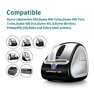 6000 Labels Compatible DYMO 30336 1"x2-1/8" Address & Barcode Labels, LabelChoice 12 Rolls Direct Thermal Labels Replacement Used with Rollo, DYMO Labelwriter 450, 450 Turbo, 4XL & Zebra Printers