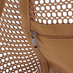 Freie Liebe Beach Tote Bags for Women Mesh Summer Large Shoulder Bag