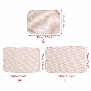 ZJchao Diaper Change Pad, Washable Baby Changing Pad Mats, Diaper Changing Pad, Travel Changing Mat Station, Infant Mattress Pad for Girls Boys(S)