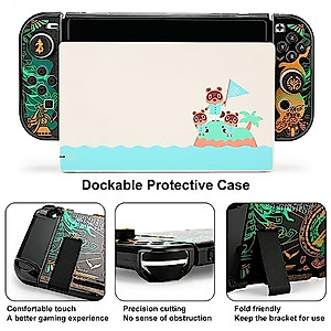 Tscope Protective Case for Nintendo Switch, for Zelda Tears of The Kingdom Hard Shell Dockable Anti-Scratch Shockproof Slim Cover for NS Consolo Joy-con (Switch Black)