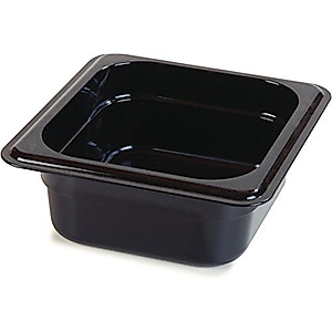 CFS 3068303 StorPlus Sixth Size Food Pan, Polycarbonate, 2.5" Deep, Black