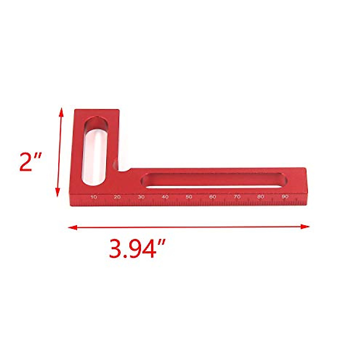 T Tulead Precision Square Aluminum Positioning Squares 90 Degree Woodworking Square Machinist Square Woodworking Tool