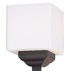 CAUME Light Tree Rustic Torchiere Floor Lamp 72 1/2" Tall Bronze Iron 4-Light White Glass Shade Living Room Bedroom Office House Home