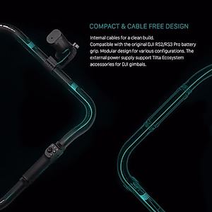 Tilta Basic Ring Grip Plus Compatible with DJI Ronin RS3 Pro/ RS4/ RS4 Pro | Improved Stability | Aluminum Alloy | Wireless Control | Continuous Power | TGA-PRG2 (Basic Ring Grip Plus -Control Kit)