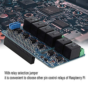 Relay Expansion Board, 6 Channel RPi Relay Module Expansion Board for Pi A+/B+/2B/3B, Optocoupler Module Relay