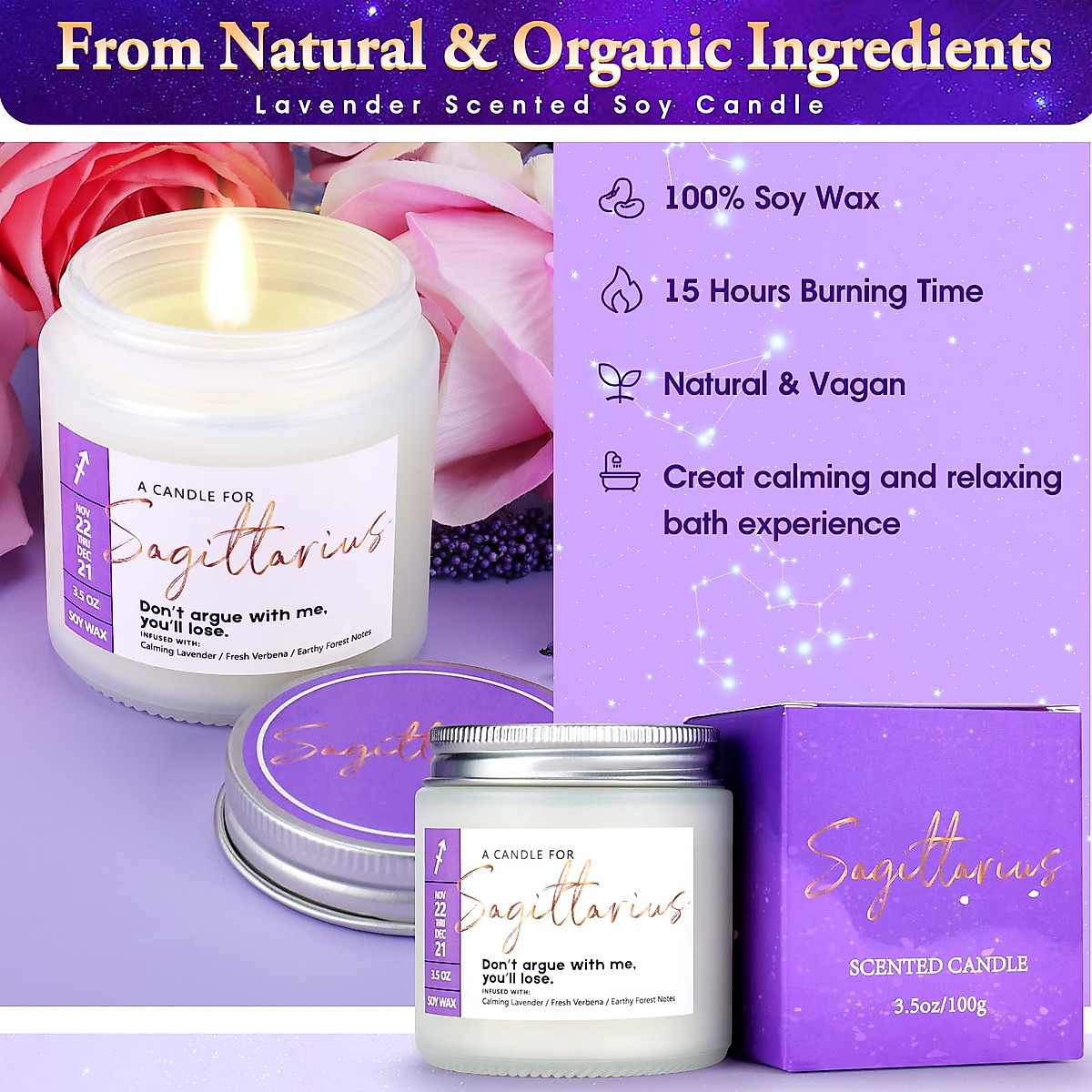 10PCS Birthday Gifts for Women - Sagittarius Gifts for Mom, Wife, Girlfriend, Sister - Self Care Package, Get Well Soon, Mothers Day