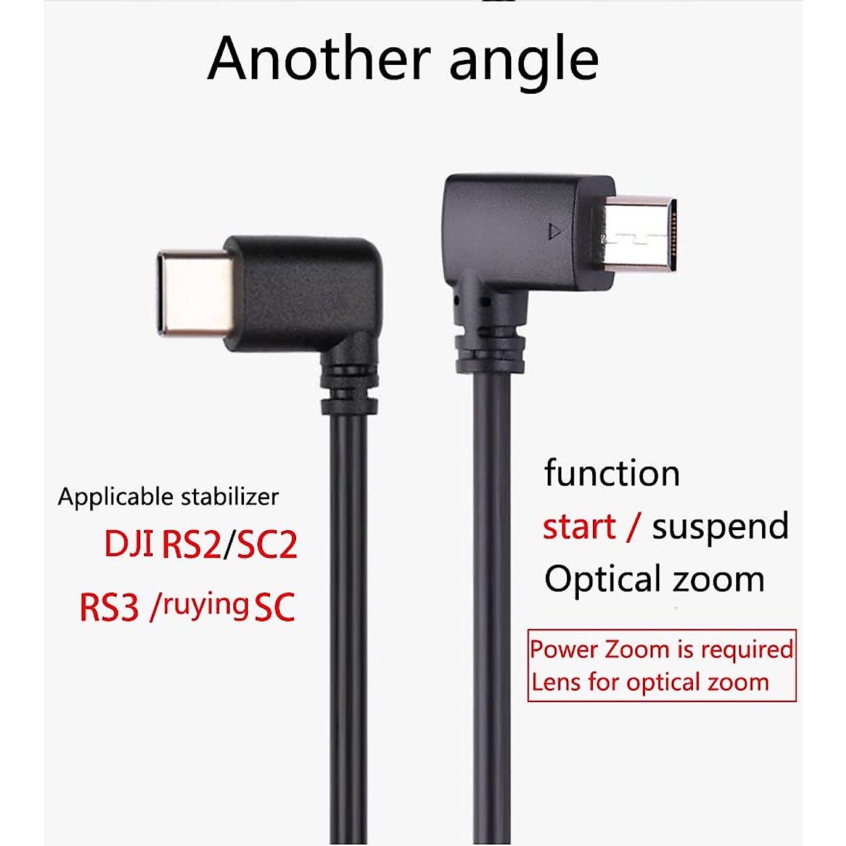 Camulti Multi to USB-C Type C Control Cable for DJI Ronin RSC2 RS2 RS3 RS3 pro RS3 Mini stabilizer Compatible with Sony Camera a6300 a6400 a7M3 a7S2 a7R3 a7R4 a7S3 a7M4