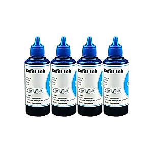 TBTeek 400ml Cyan（Dye Ink） Printer Refill Ink Dye Bottles Kit for Refillable Cartridges and CISS, for PIXMA MX922, MG5720, TS6020, TS6120, TS5020, MG6820, IX6820, MG5620