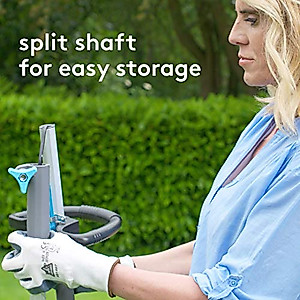 40V Cordless String Trimmers Kit Lightweight Grass Trimmer & Edger Weed Trimmer Alu Foldable Shaft for Garden, Including 6 Spare Blades, 1pc Battery & Charger