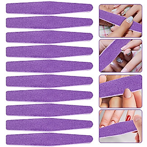 COHEALI 10pcs Nail Polish Pedicure Nail Files Nail Supplies Nail Tools Nail Care Nail Trimming File Finger Nail Files for Men Purple High Elastic Sponge Foot Man Polishing File