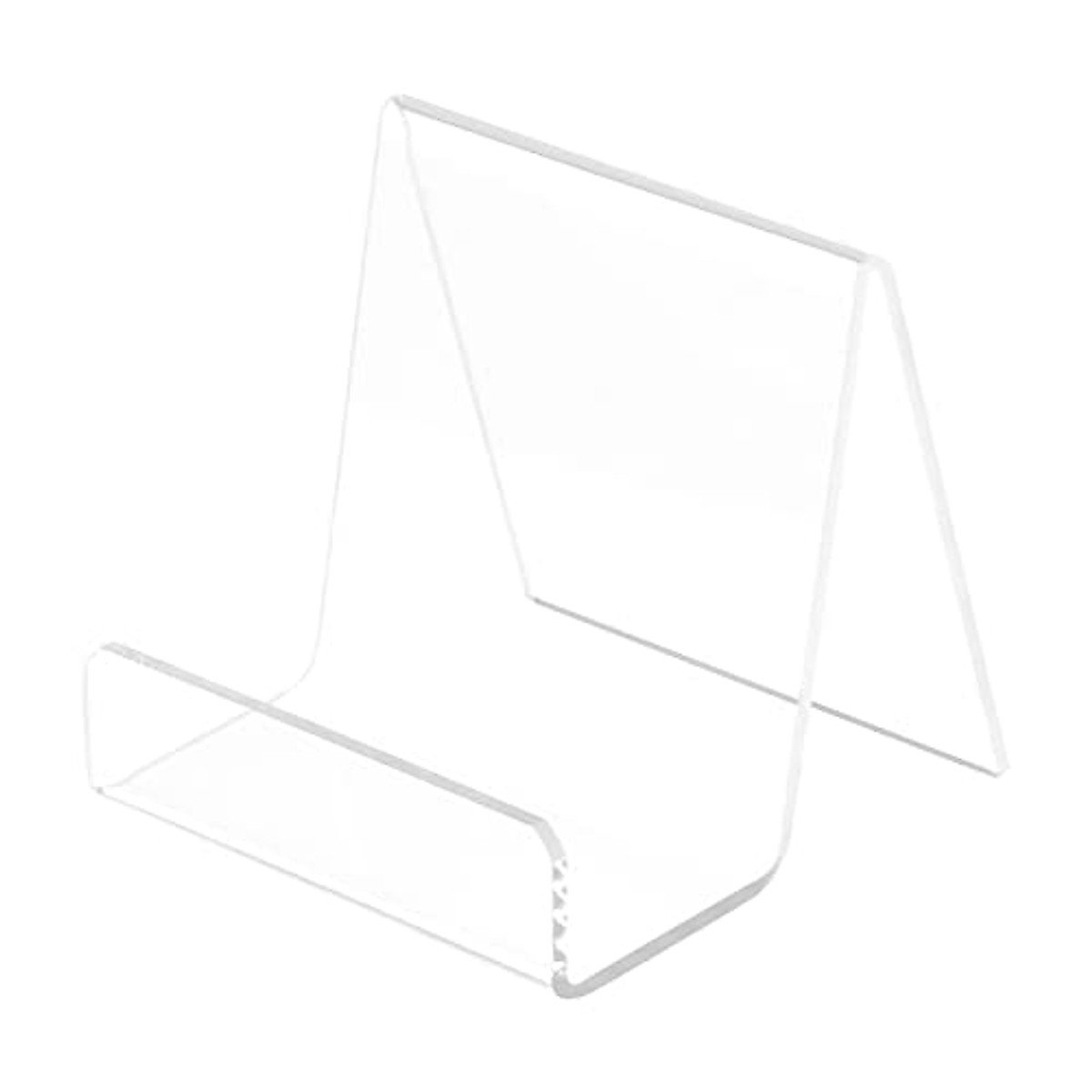 uxcell Shoes Display Stand Rack, 75x70x70mm Acrylic Storage Shelf Holder Clear