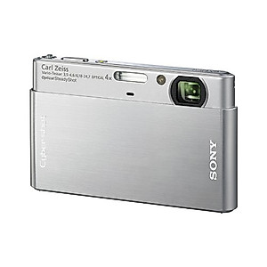 Sony Cybershot DSC-T77 10.1MP Digital Camera with 4x Optical Zoom with Super Steady Shot Image Stabilization (Silver)